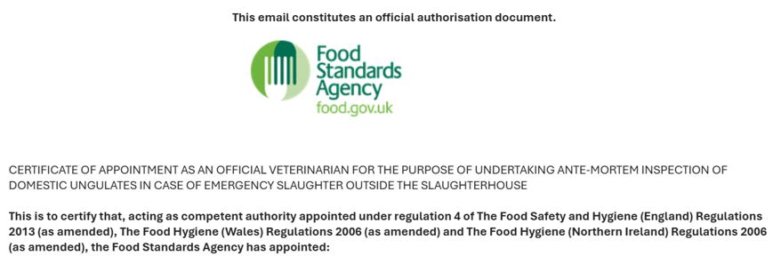 Emergency Slaughter | BCVA